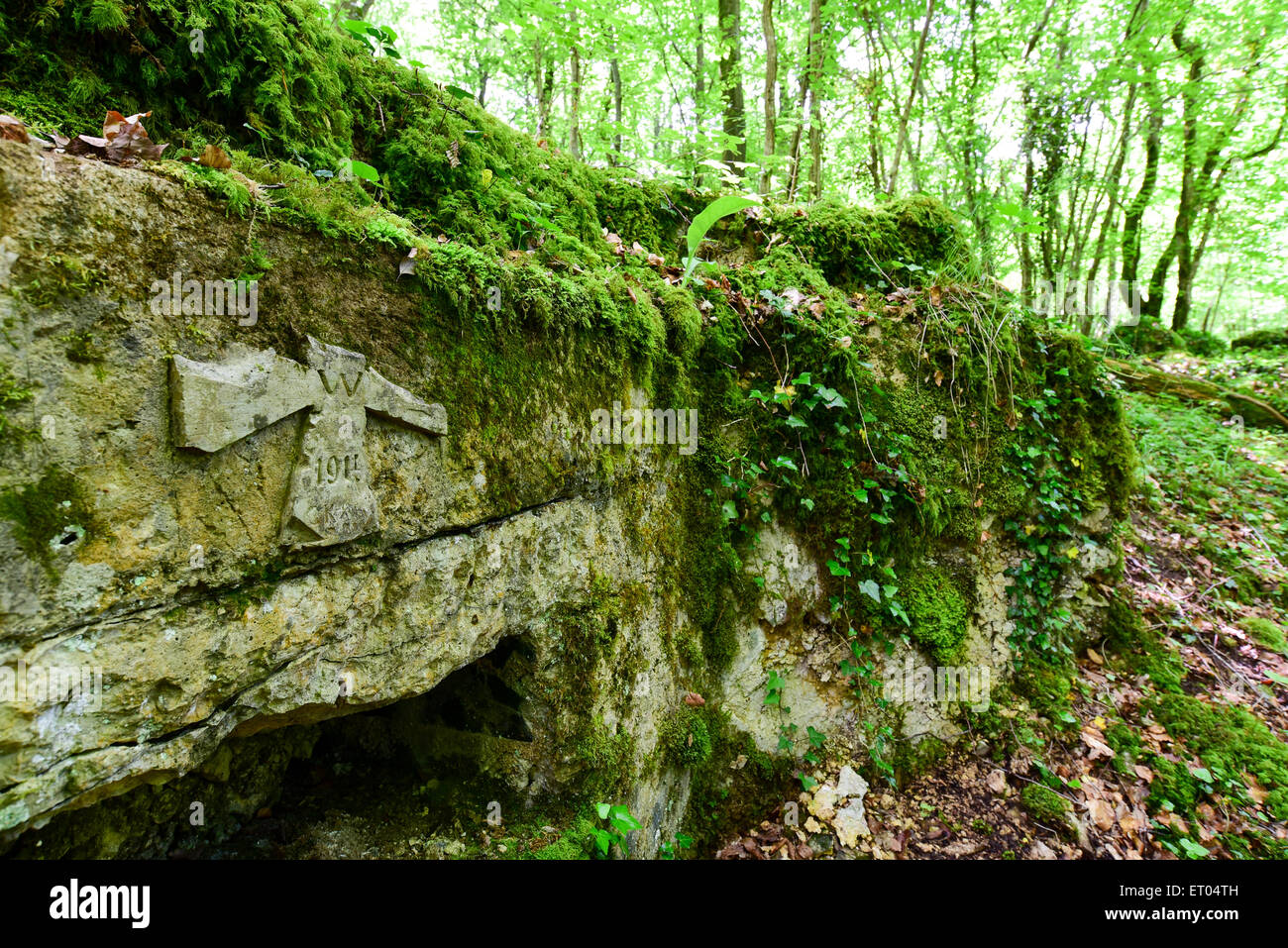 Ww1 german bunker dugout trench hi-res stock photography and images - Alamy