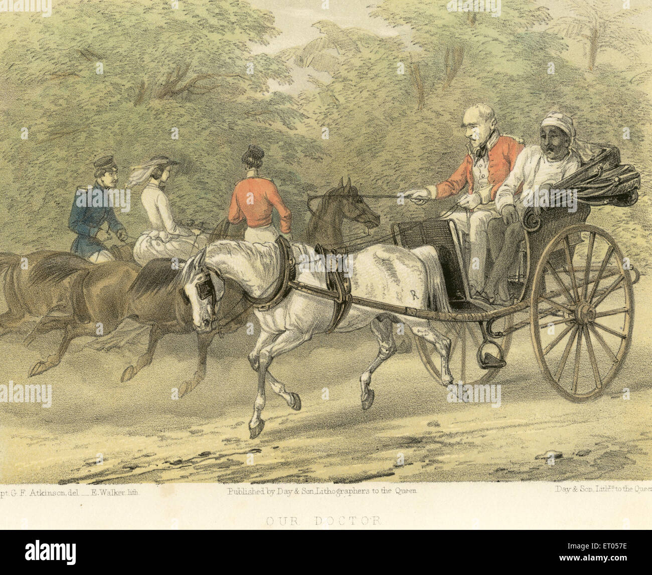 Colonial Indian images ; our doctor ; India Stock Photo - Alamy