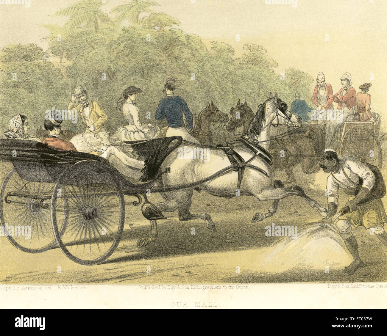 Colonial Indian images ; our mall ; India ; British paintings ; old ...