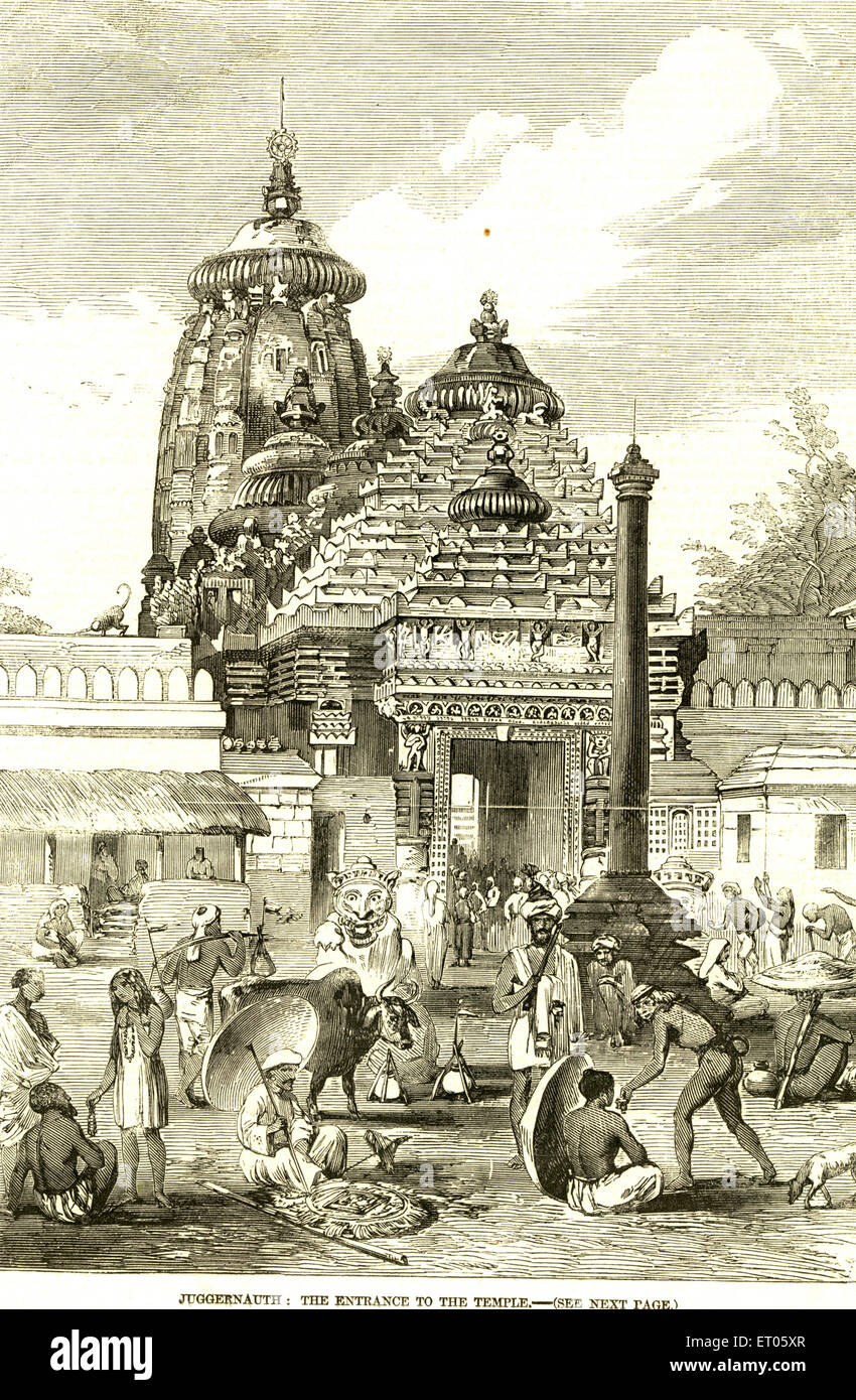 Juggernauth ; the entrance to the temple ; India Stock Photo - Alamy
