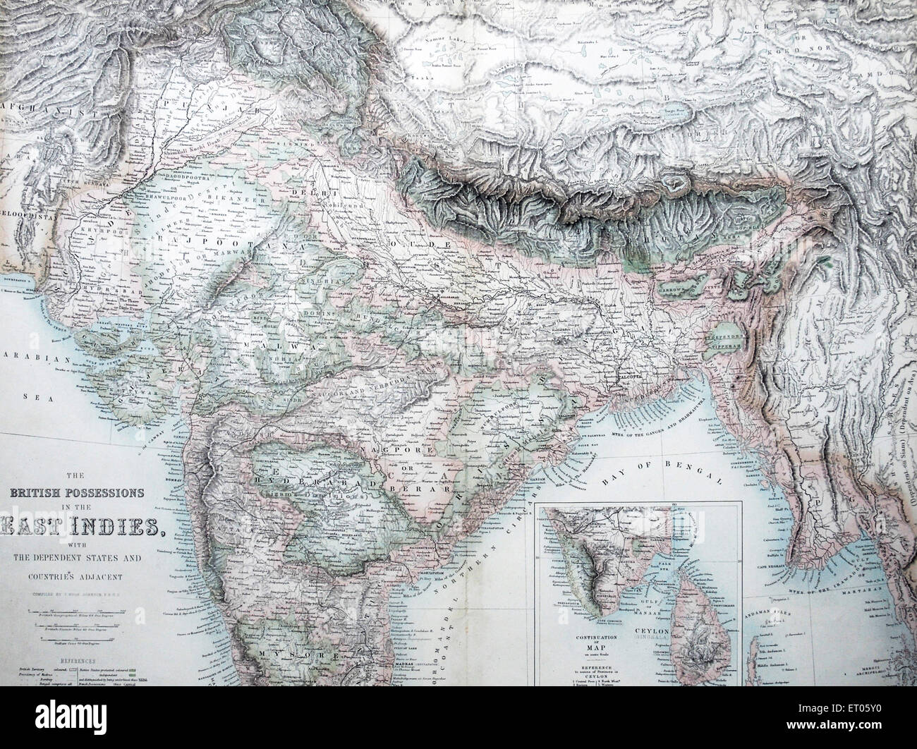 Map of british india High Resolution Stock Photography and Images - Alamy