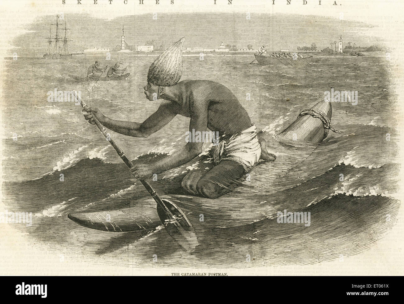 India postman hi-res stock photography and images - Alamy