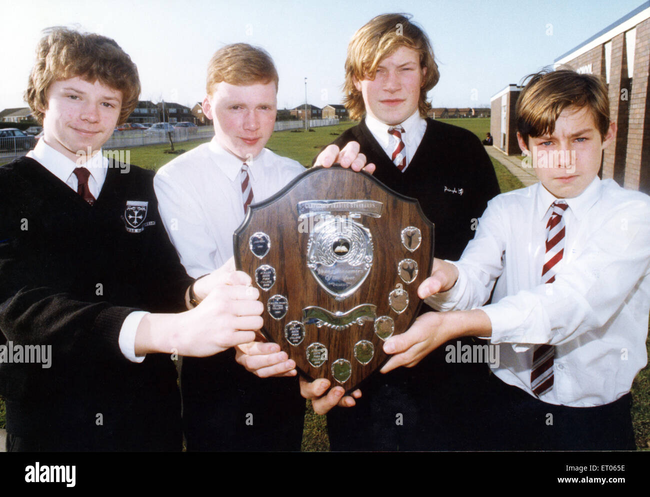 The Winning team from Northfield School, Billingham, who won the ...