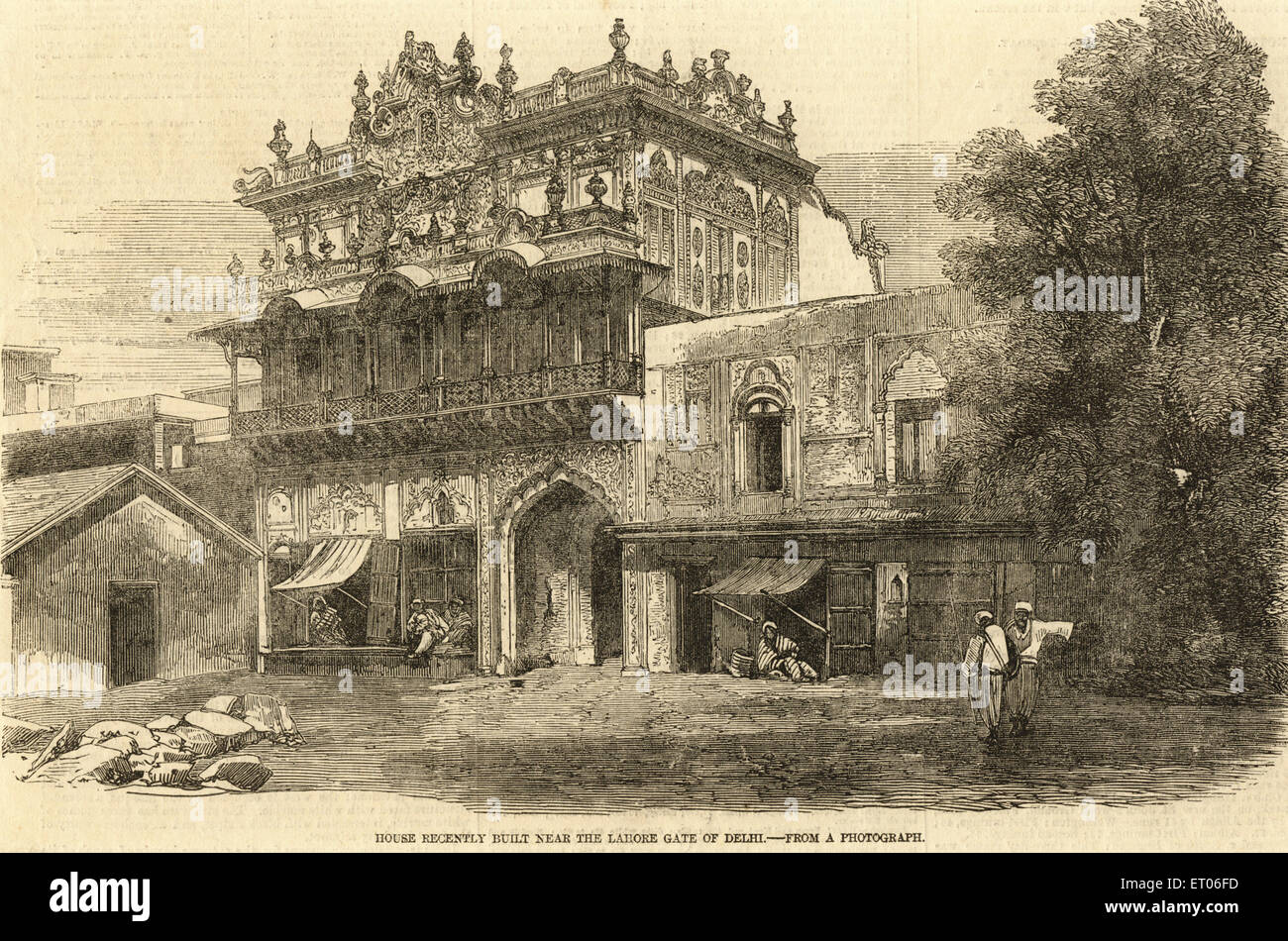 House near Lahore gate , Lahori Gate , Red fort , Delhi , India , old ...