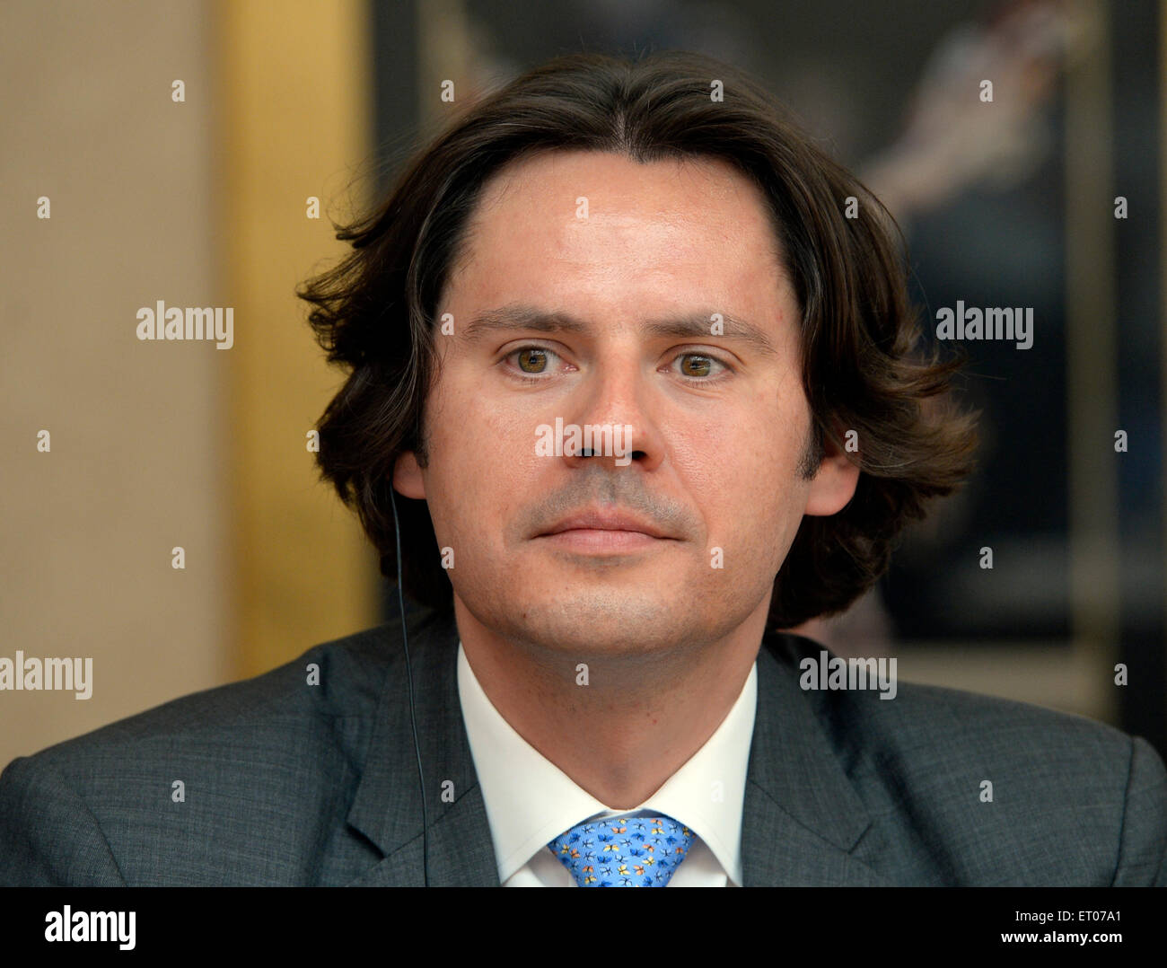 Chairman of the Polish railway company PKP Cargo Adam Purwin speaks ...