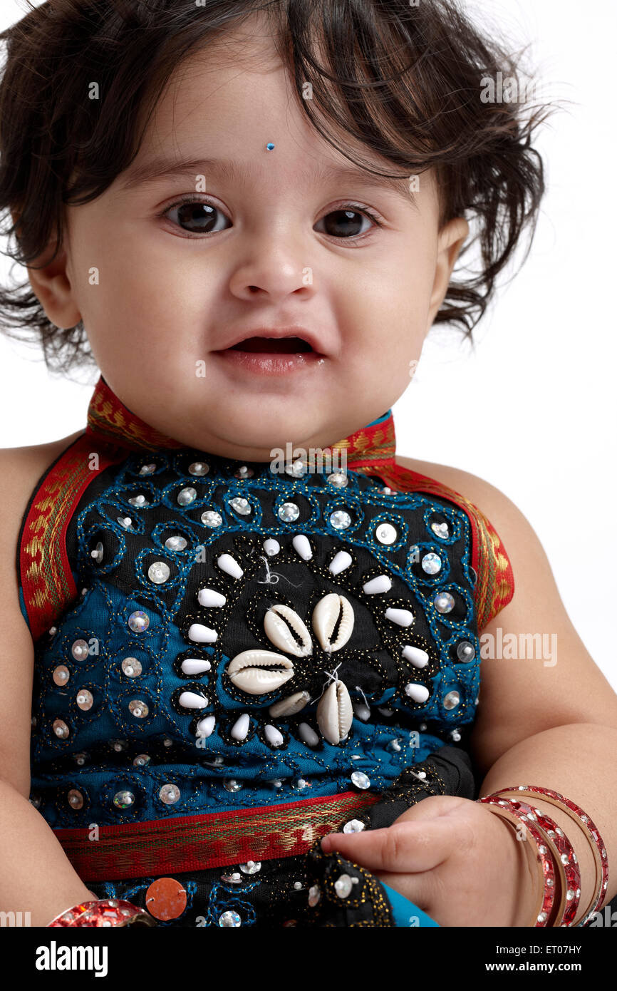 Joyful baby girl ; India MR# 765 Stock Photo - Alamy