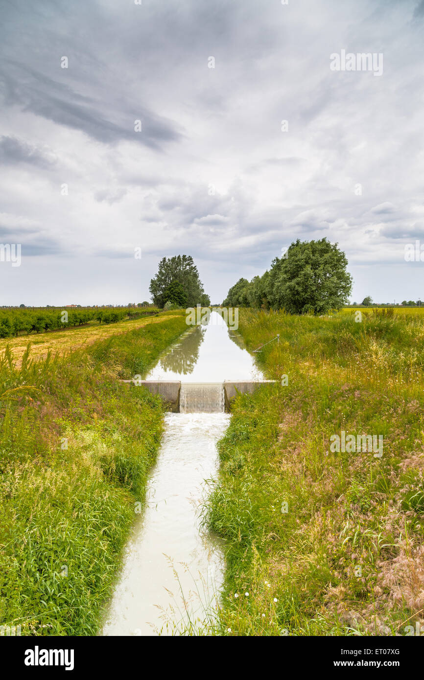 Farming channel for the collection of the waters in the Italian ...