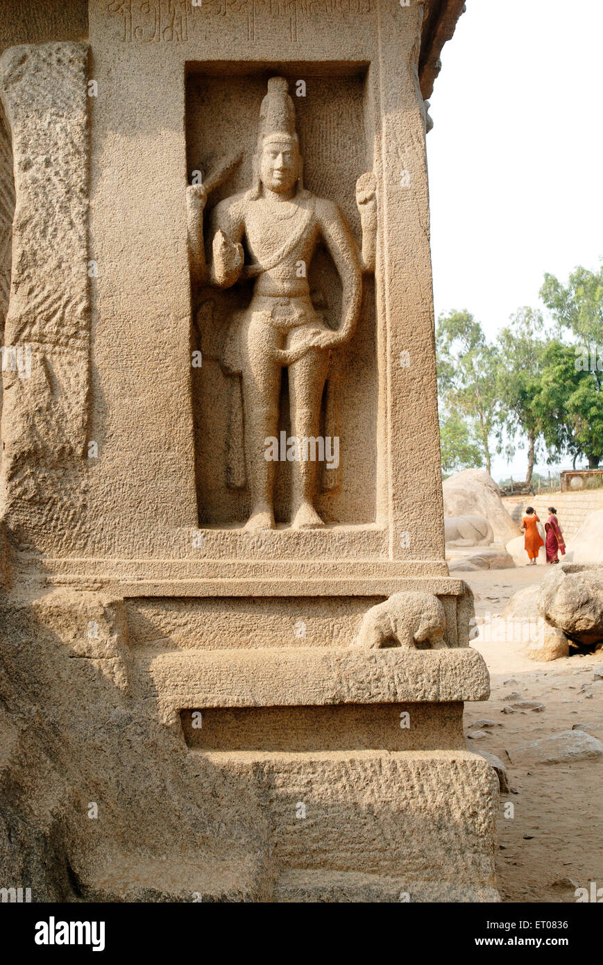Five Rathas Pancha Rathas temple created in 7th century ; Mahabalipuram ...