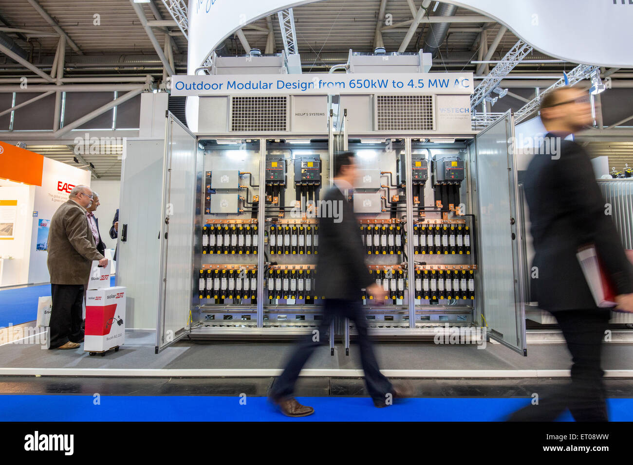 Visitors at the Intersolar exhibition, Munich, Germany, 10 June 2015 ...