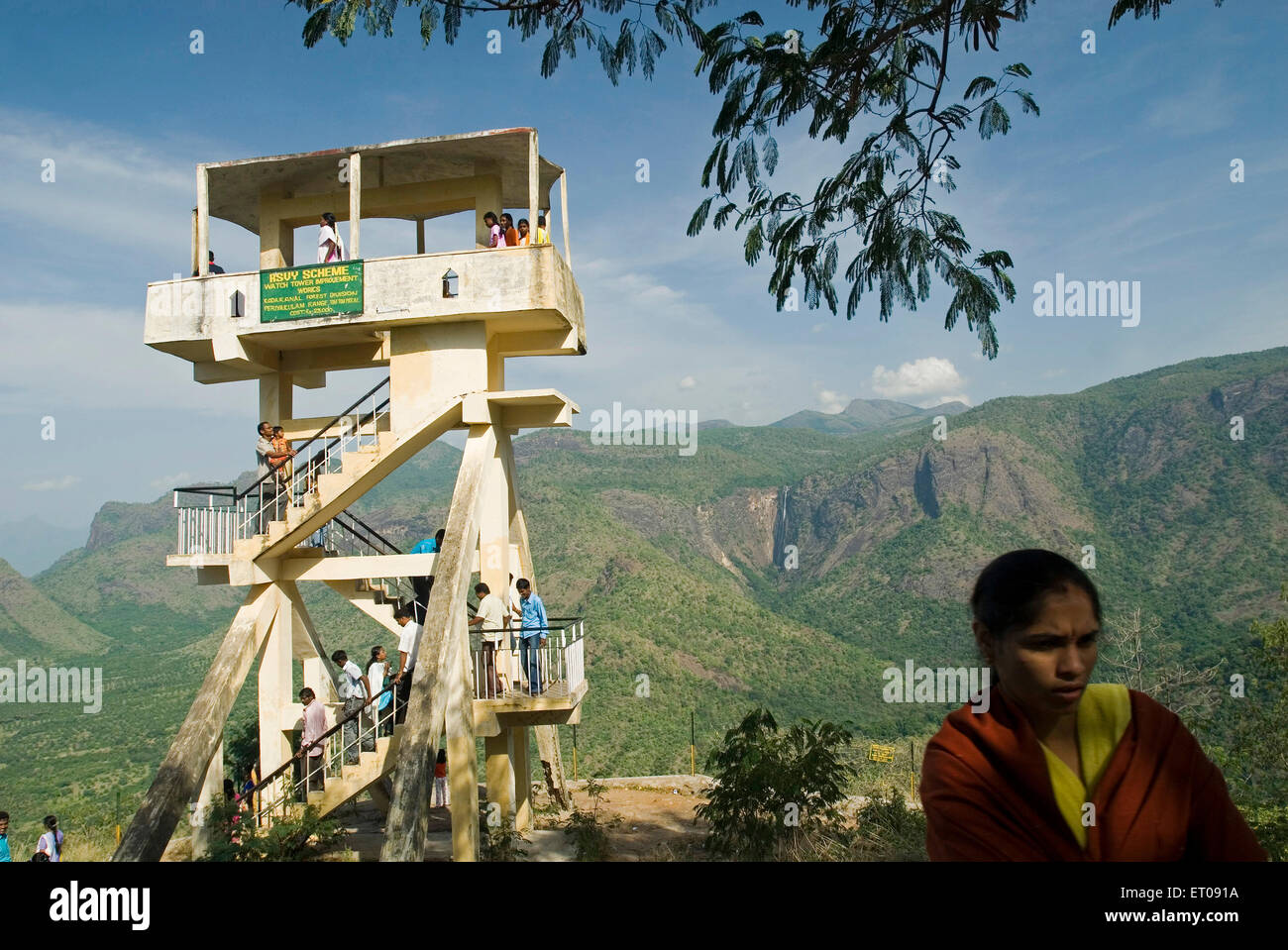 Falls view point at Dumdumparai on the way to Kodaikanal ; Tamil Nadu ...