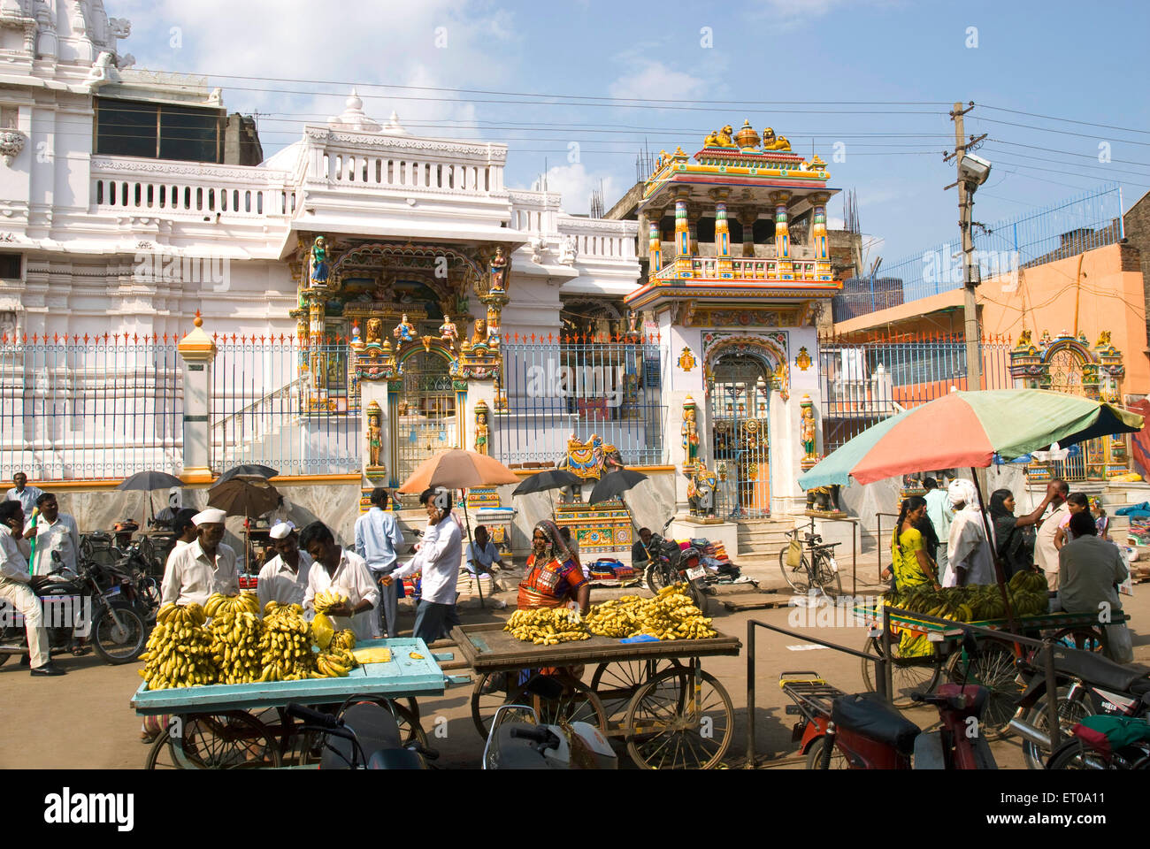 Jain temple and bazaar at Bijapur ; Karnataka ; India Stock Photo - Alamy