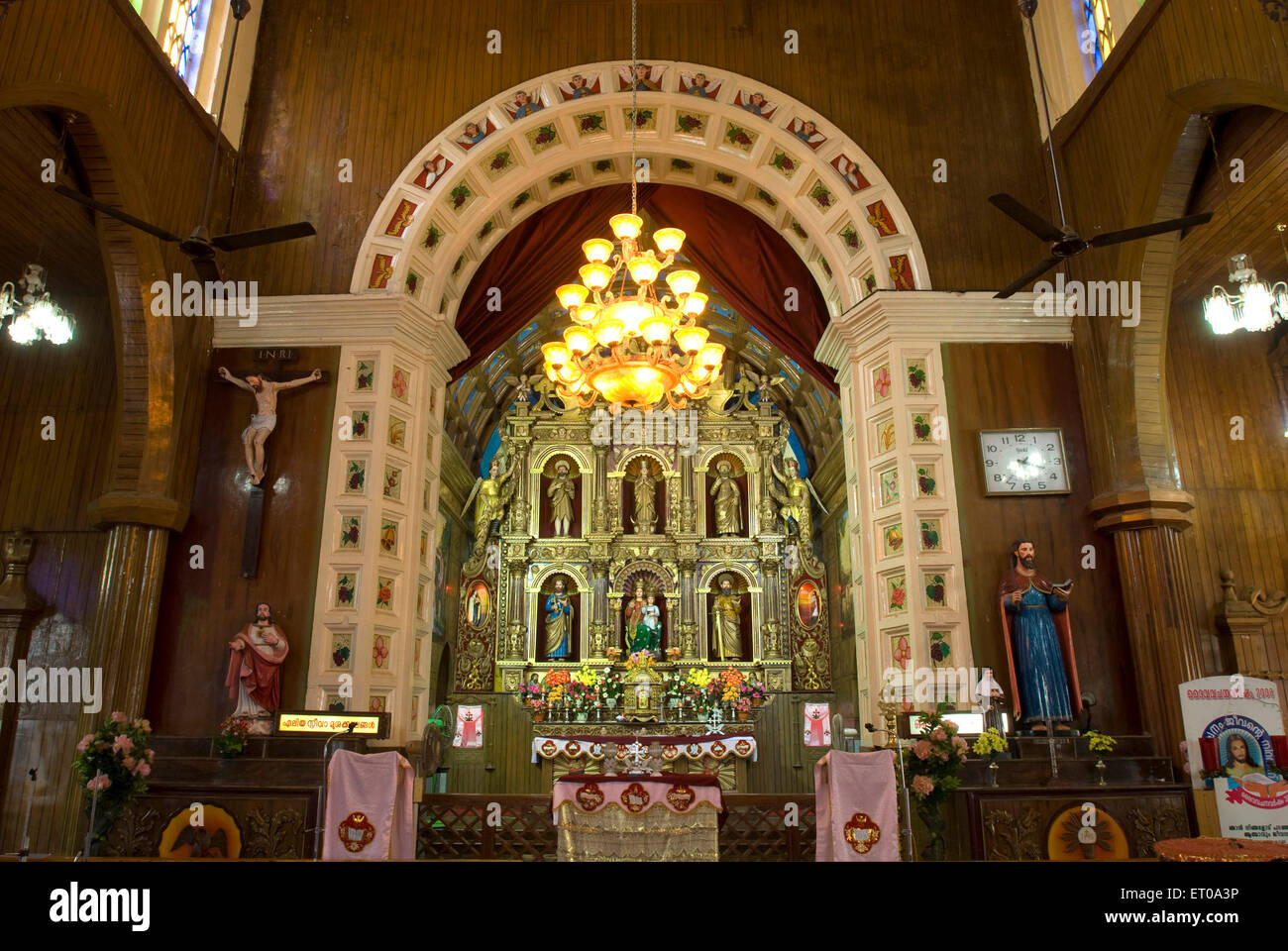 Altar ; St. Mary's Marth Mariam Forane church built in 105 A.D.in ...