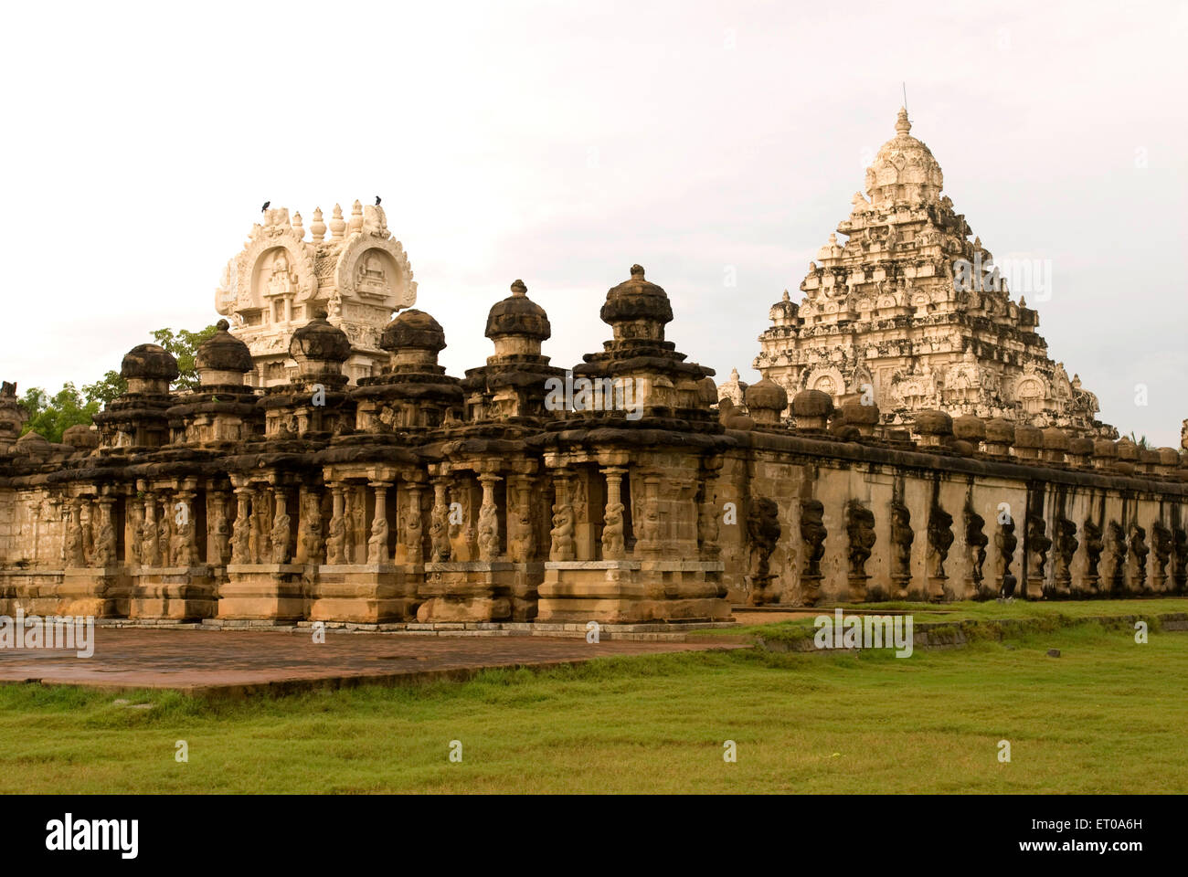 Kailasanatha temple in sandstones built by Pallava king Narasimhavarman ...