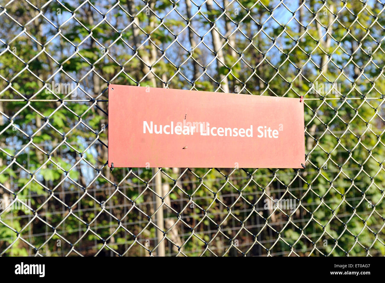 Nuclear Licensed Site sign. The Low Level Waste Repository (LLWR) is ...