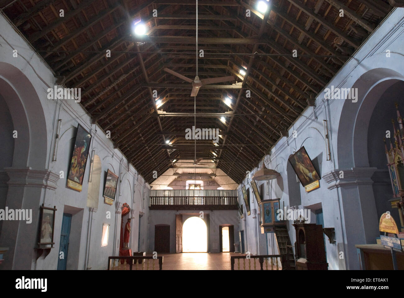 Interior ; St. Andrew's Forane church 1579 A.D. of Arthunkal is ...