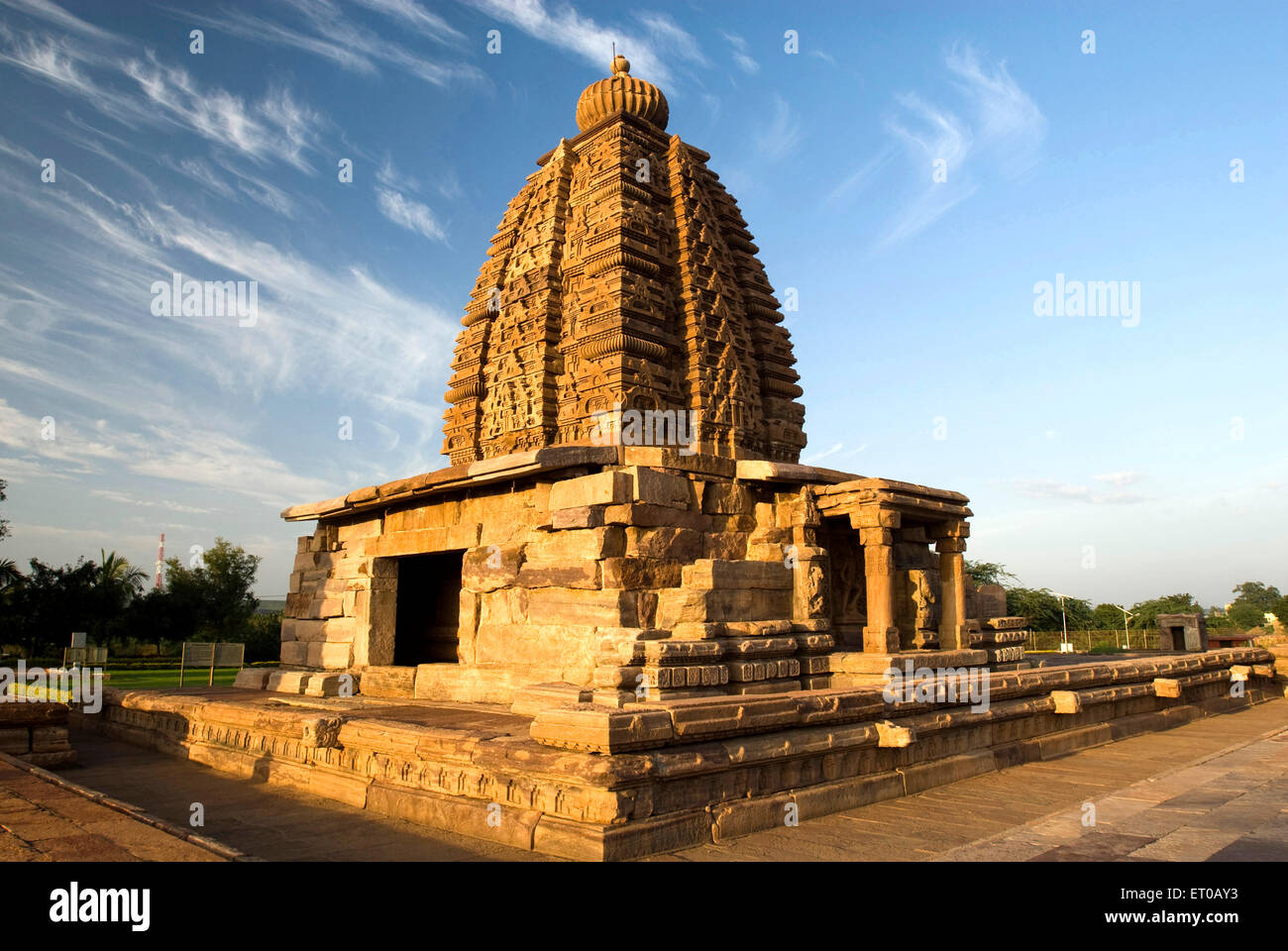 UNESCO World Heritage Site ; Galaganatha temple 750 A.D. in Pattadakal ...