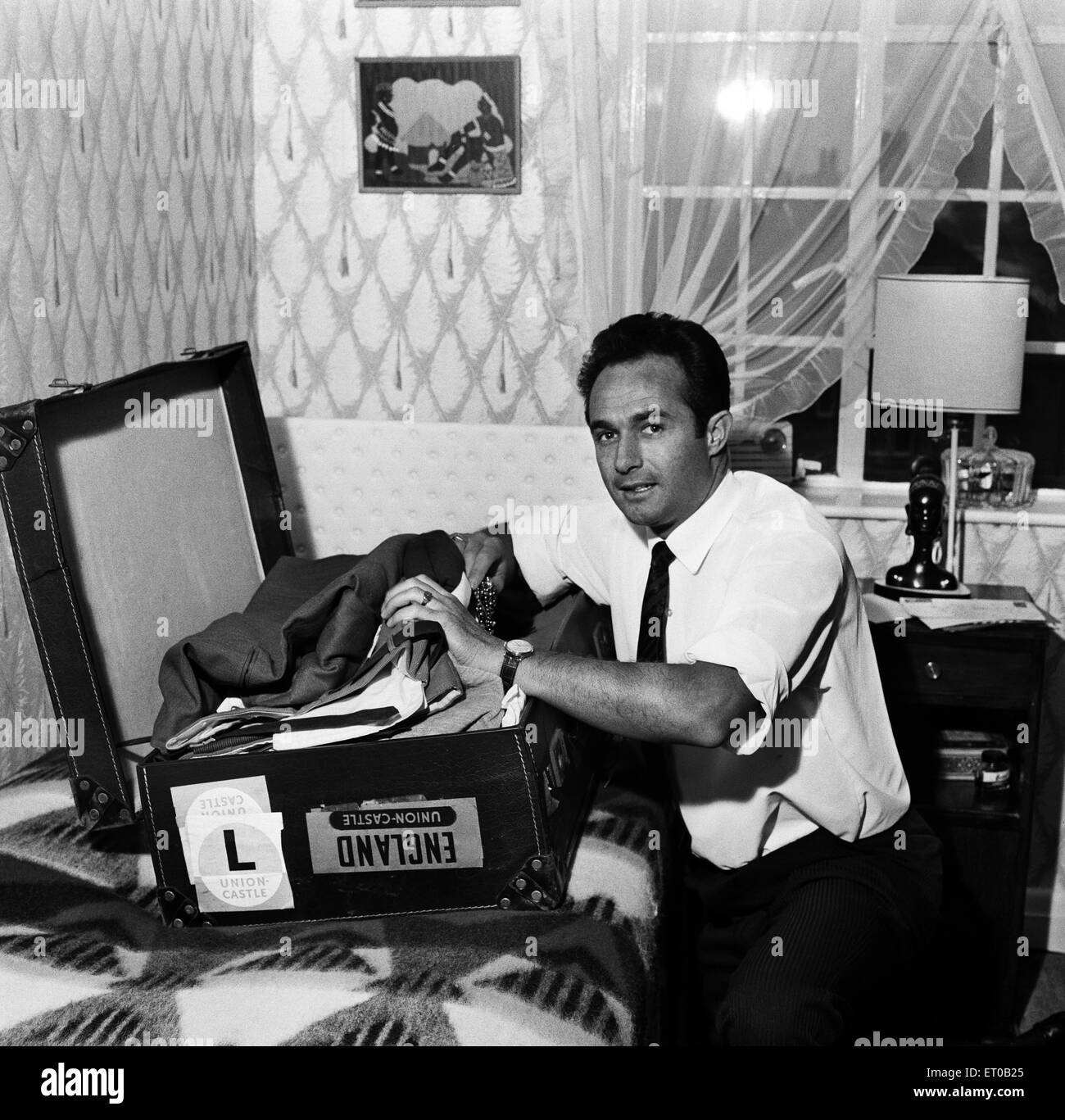 Charlton Athletic footballer Stuart Leary pictured on his arrival home ...