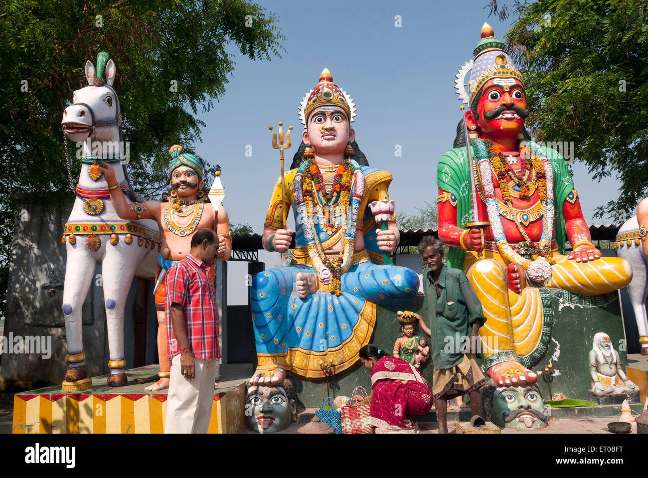 Village Guardian temple Muniappan in Dharmapuri ; Tamil Nadu ; India ...