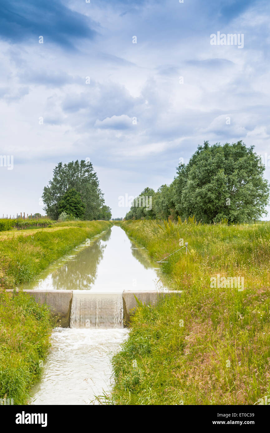 Farming channel for the collection of the waters in the Italian ...