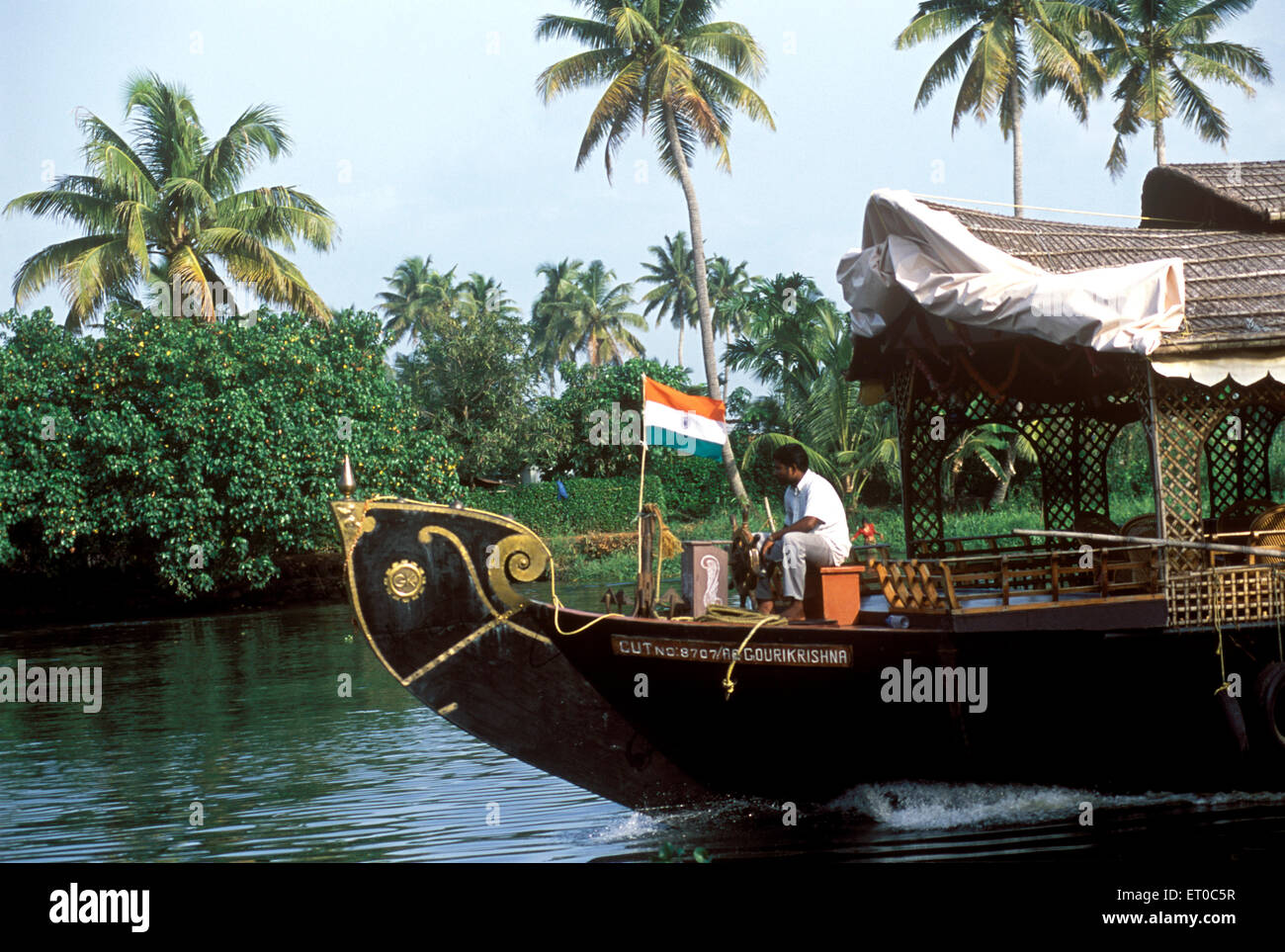 Blue houseboat hi-res stock photography and images - Alamy