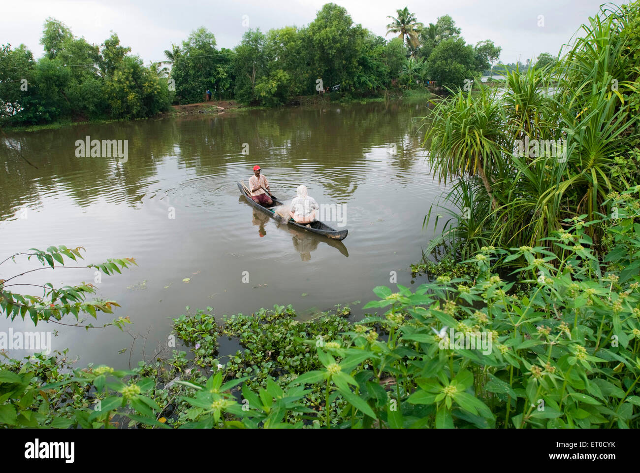 Kerala backwater fishing hi-res stock photography and images - Alamy