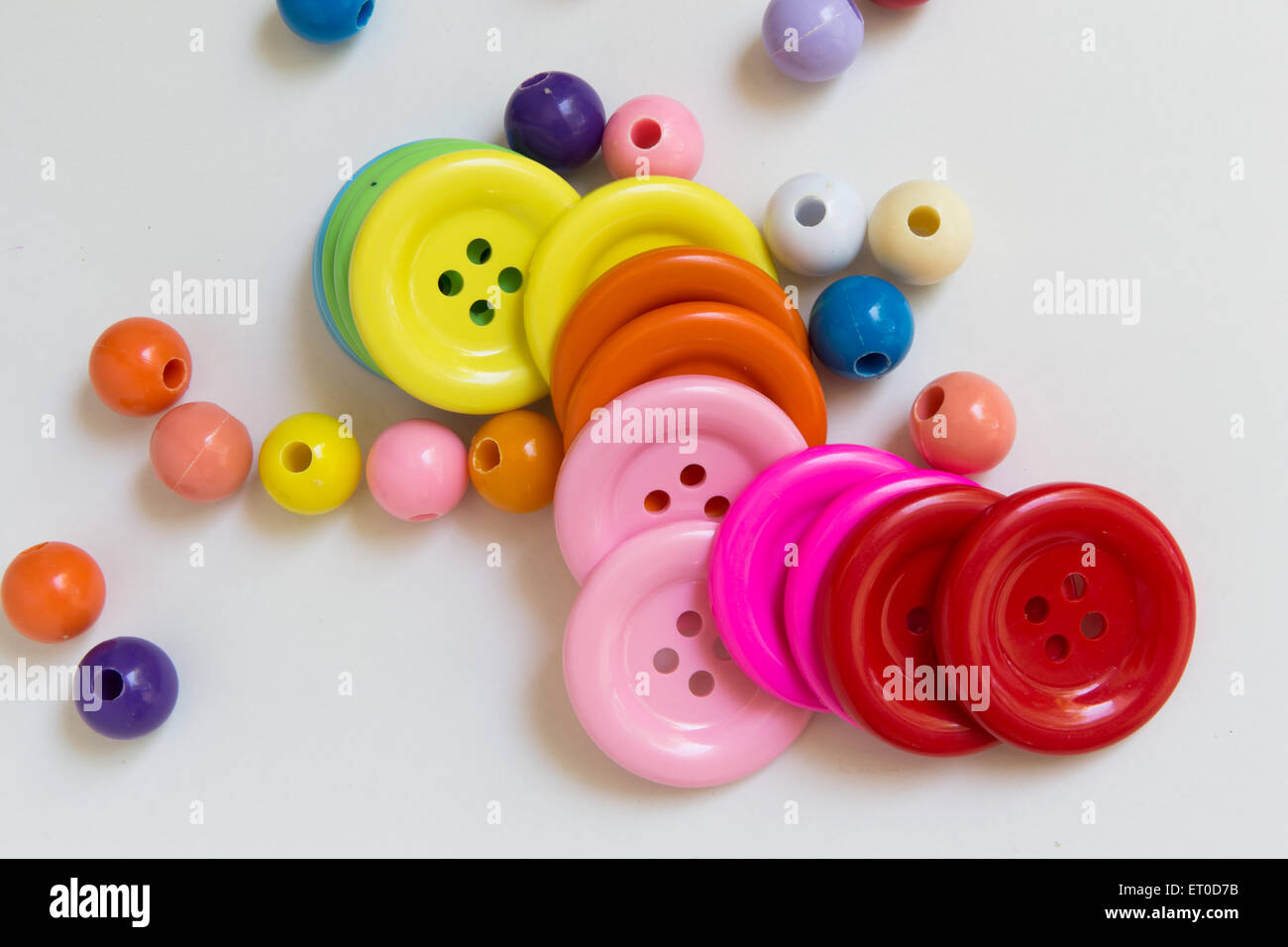 Colorful buttons beads hi-res stock photography and images - Alamy