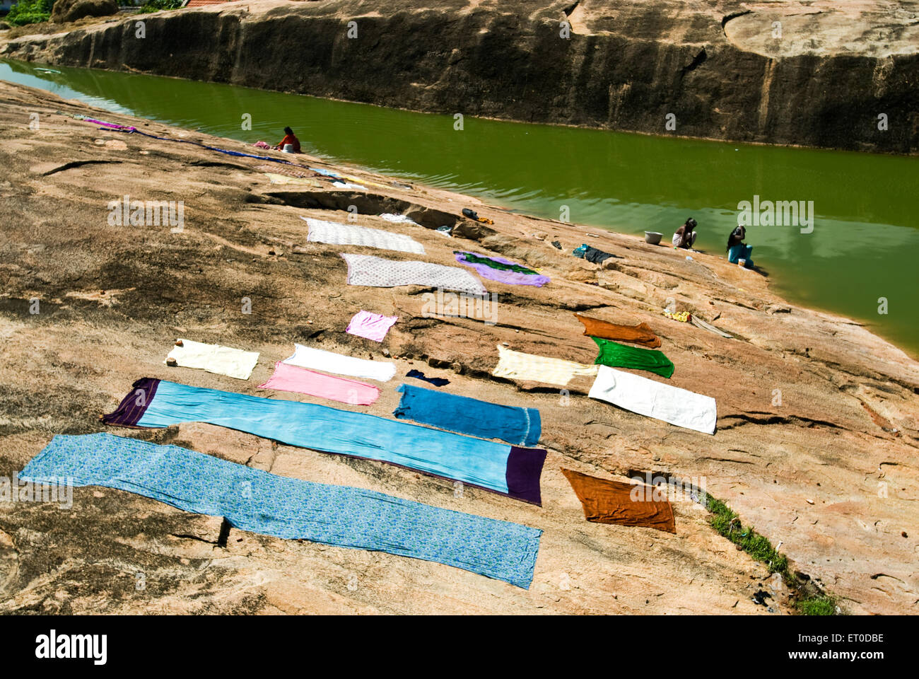 Drying clothes on rock hi-res stock photography and images - Alamy