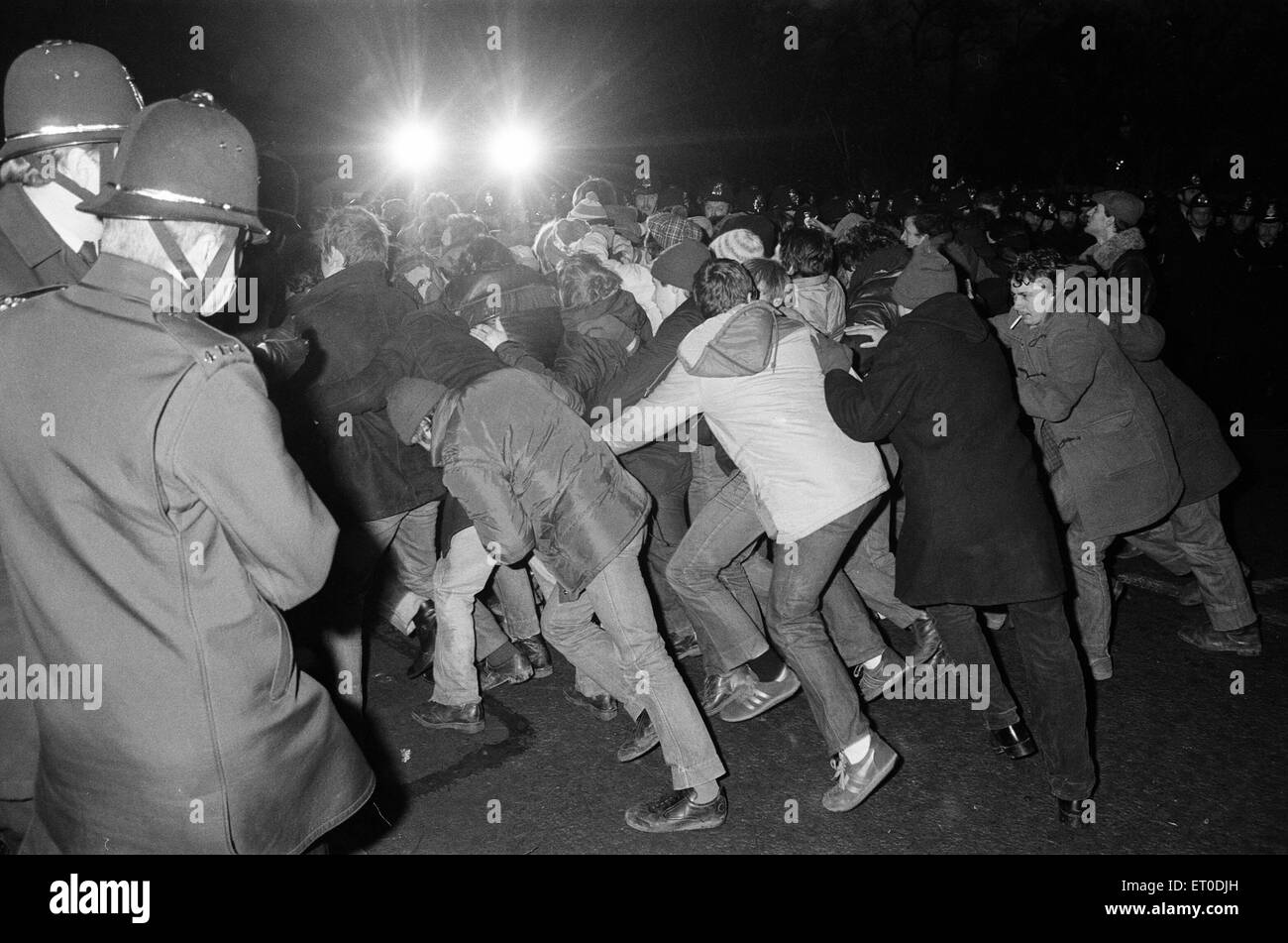 Miners strike of 1985 Black and White Stock Photos & Images - Alamy