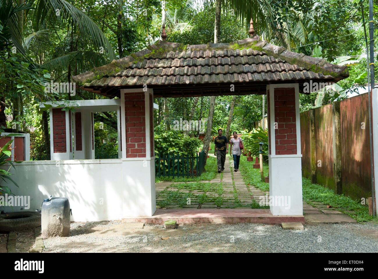 Entrance gate resort hi-res stock photography and images - Alamy