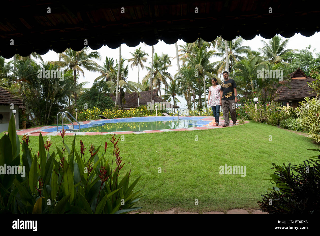 Indian man outdoor swimming pool hi-res stock photography and images ...