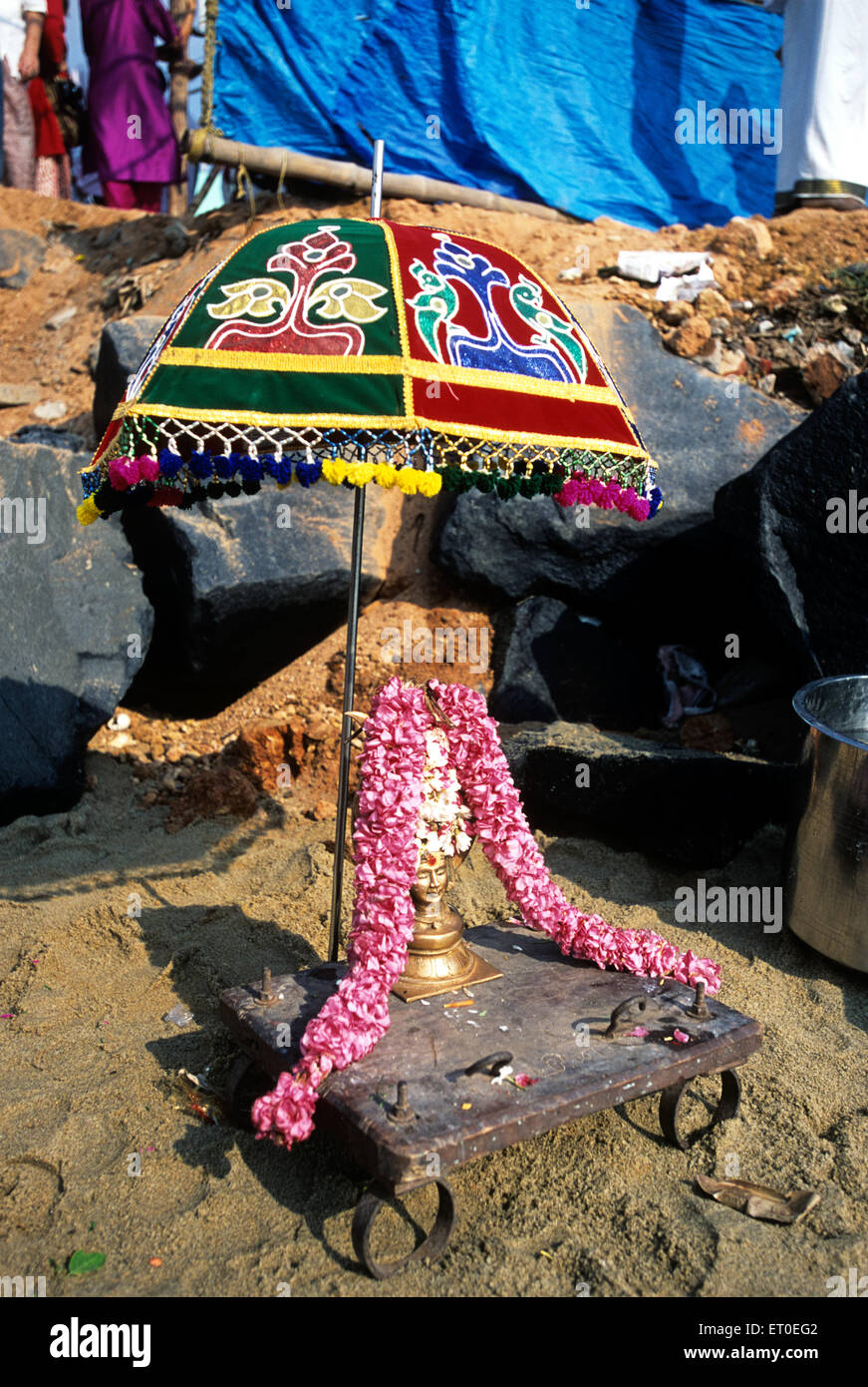 God siva in masi magma festival at vaithi beach in Pondicherry ; Tamil ...