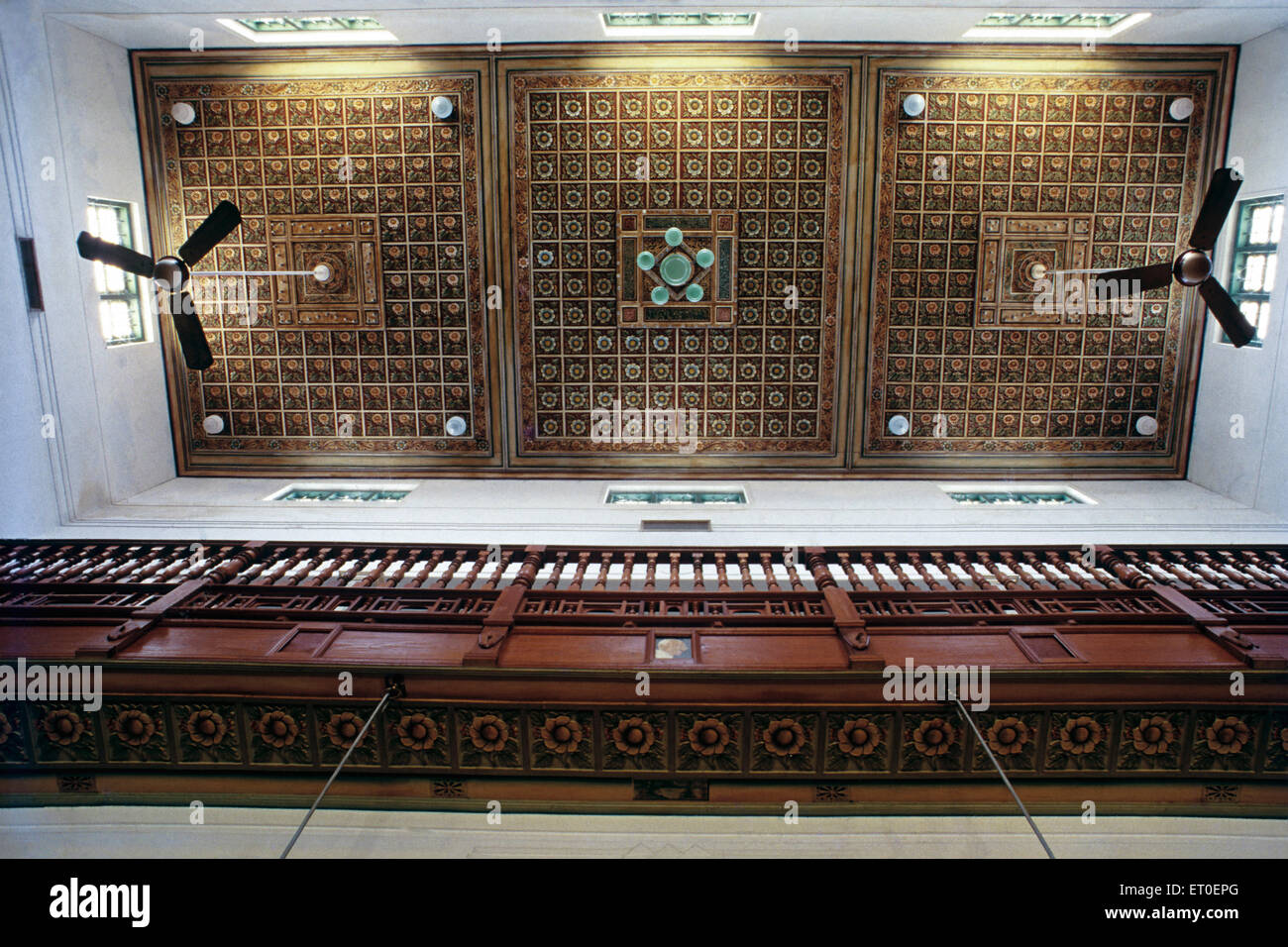 Ceiling, Nattukotai Chettiar house, Nagarathar, Chettinad, Chettinadu ...