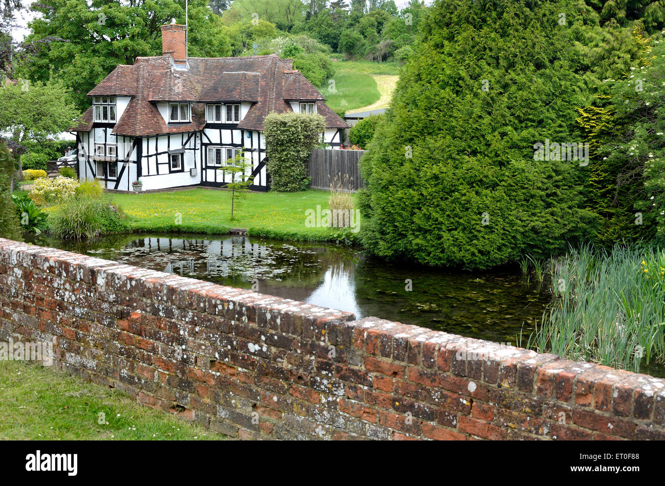 Loose Village, near Maidstone, Kent, England. Half-timbered house by ...