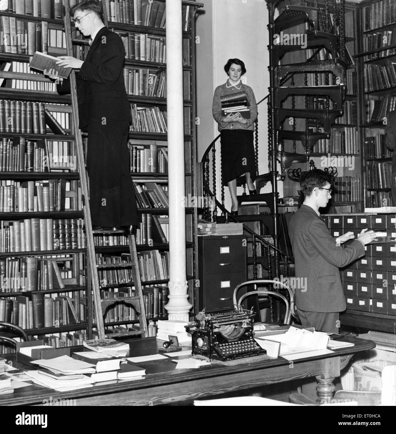1950s Libraries High Resolution Stock Photography and Images - Alamy