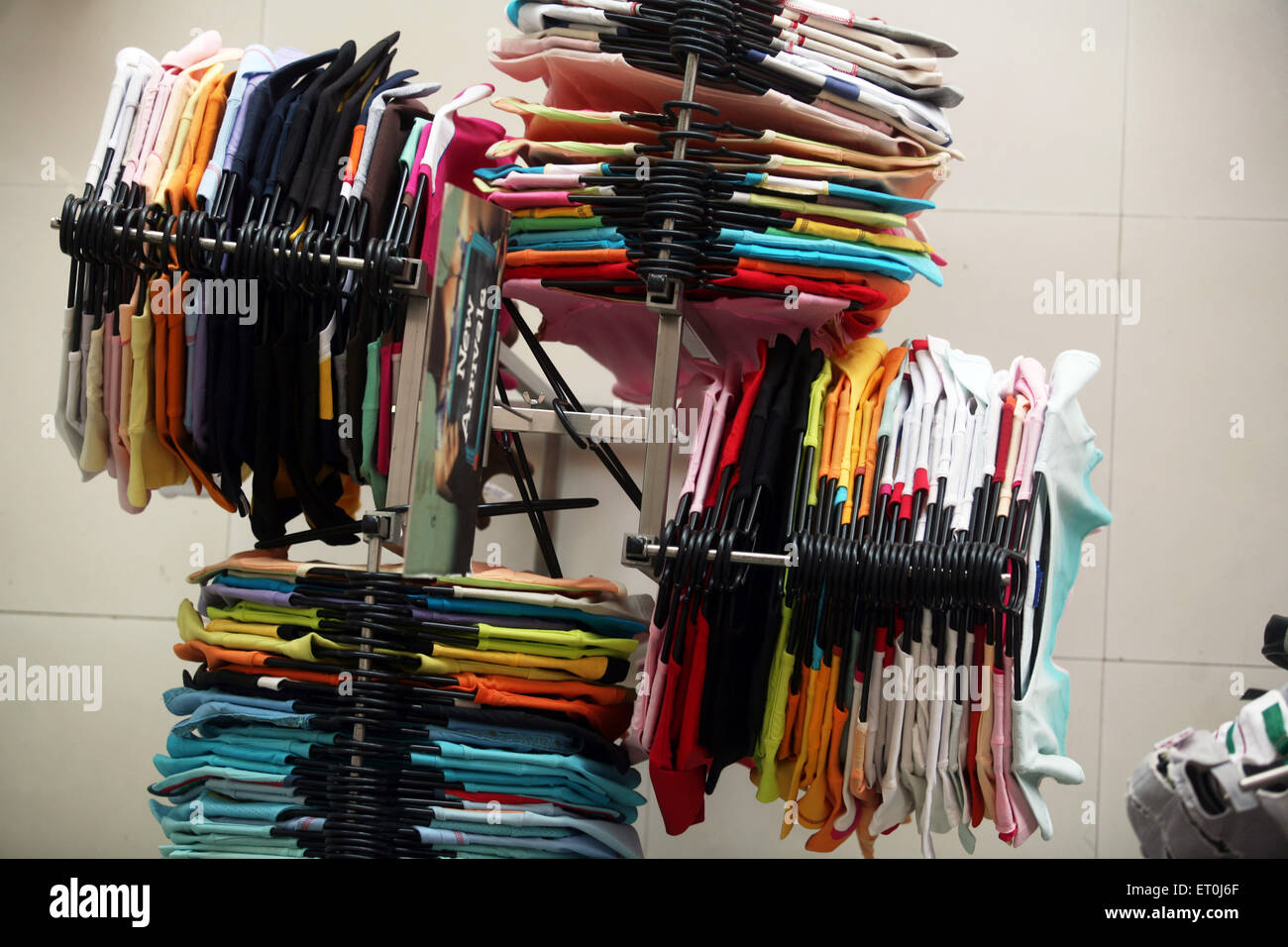 T shirts kept on display at Loot store located in Andheri ; Bombay ...