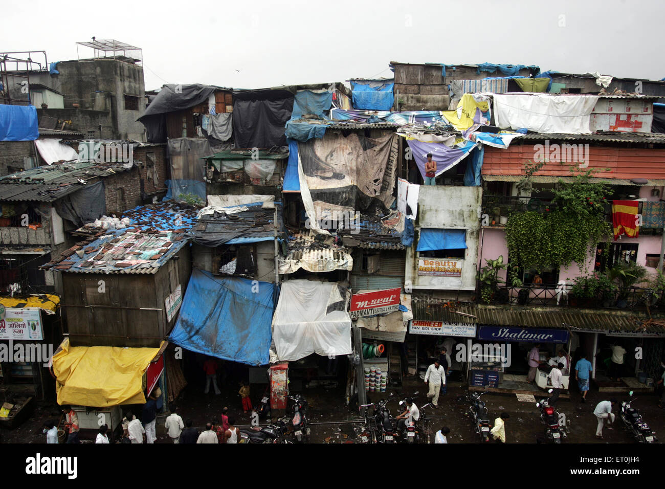 Slums, Behrampada, Bandra, Bombay, Mumbai, Maharashtra, India, Asia ...