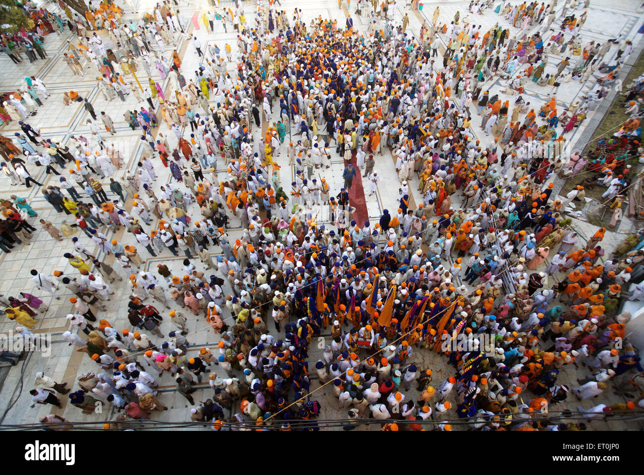 Sikh devotees procession, Hazur Sahib Gurdwara, Takht Sachkhand Sri ...