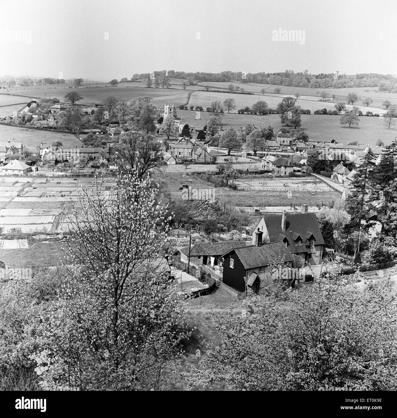 Views of Aldbury Village, near Tring in Hertfordshire. 18th May 1954 ...