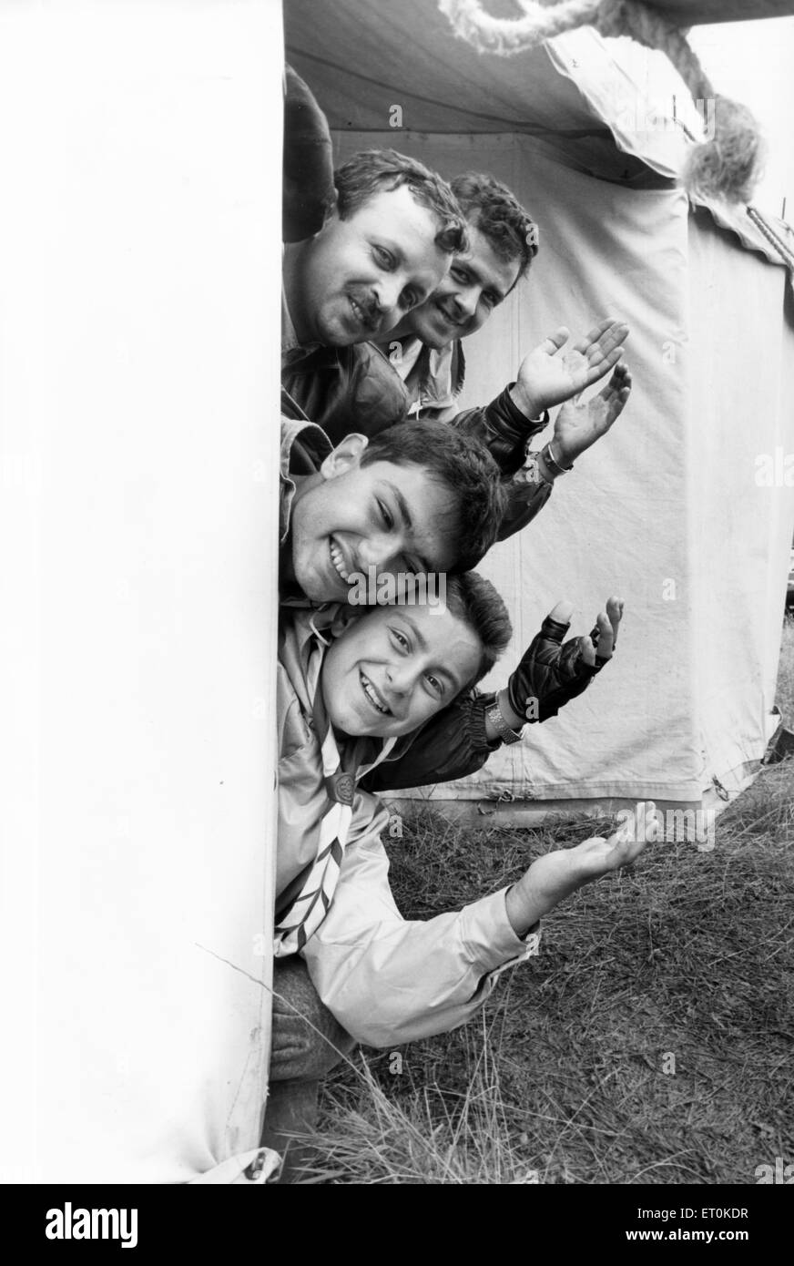 Turkish scouts who arrived at Clevelands international jamboree ...