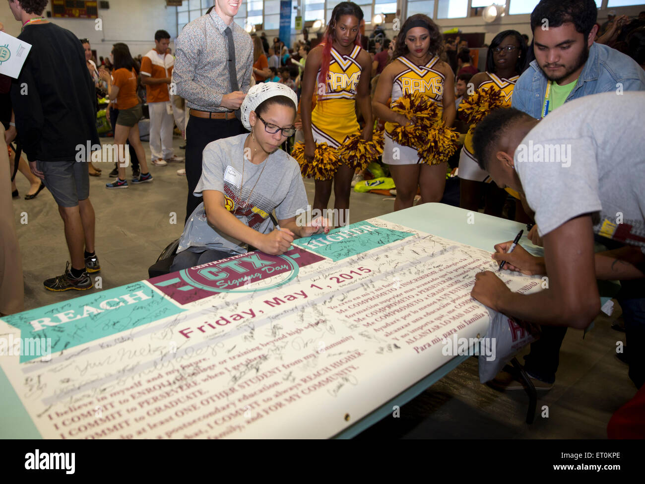 High school seniors from around Austin sign pledge to attend college ...