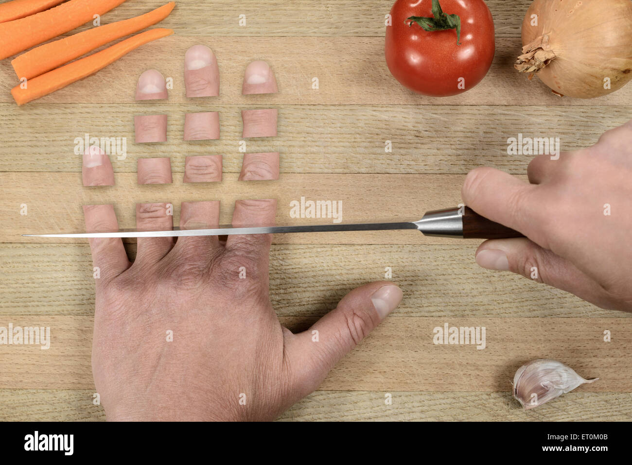 Preparing food on the cutting board Stock Photo - Alamy