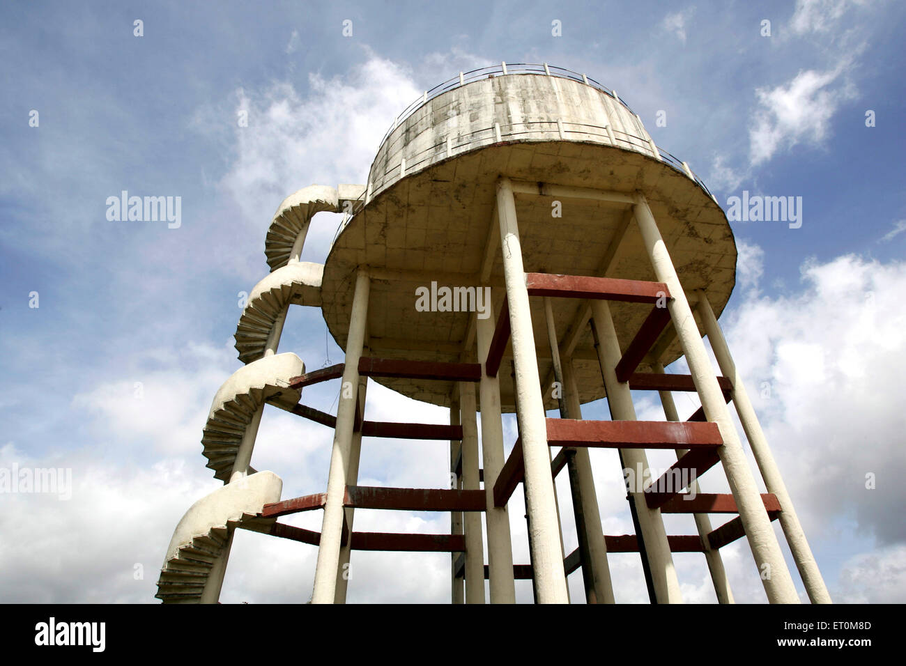 Water tank constructed on highway Mumbai Pune ; Maharashtra ; India ...