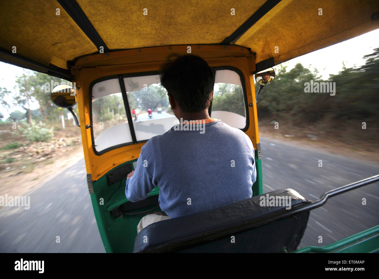 Auto rickshaw driver, India Stock Photo - Alamy