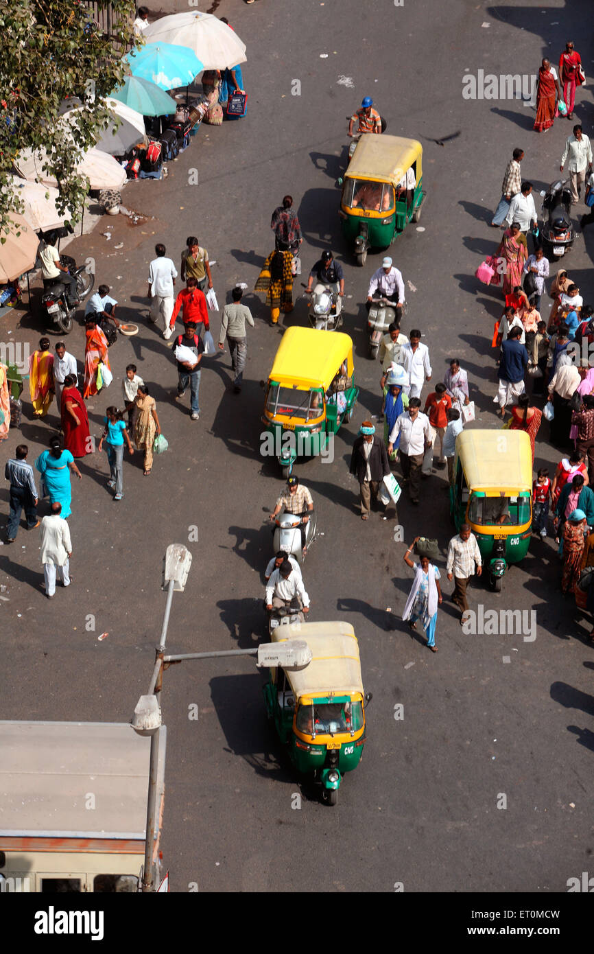 Streets of Ahmedabad ; Gujarat ; India Stock Photo - Alamy