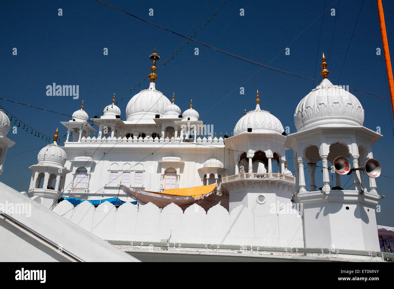 Gurudwara of Anandpur Sahib during Hola Mohalla festival in Rupnagar district ; Punjab ; India ...