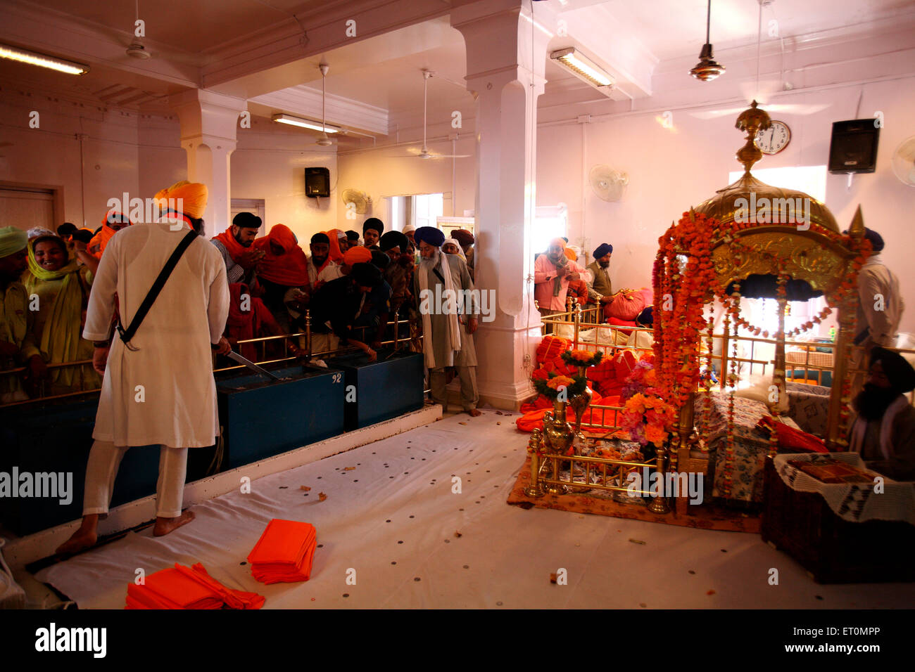 Inside view of Anandpur sahib Gurudwara situated in Rupnagar district ...