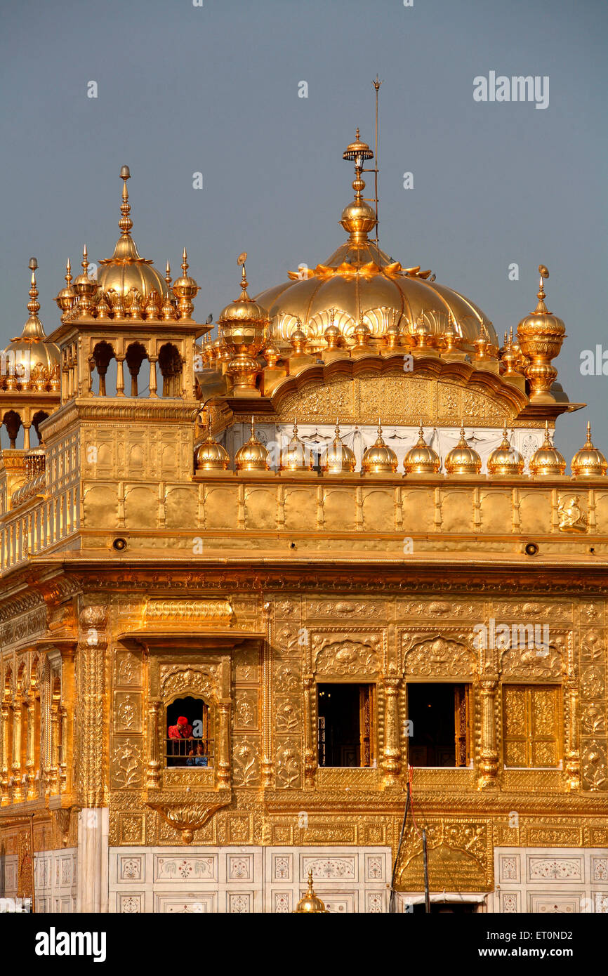 Close up of Harmandir Sahib or Darbar Sahib or Golden temple in ...