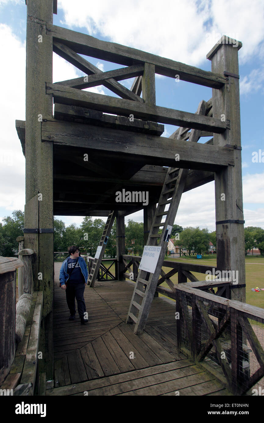 Roman fort reconstruction rampart hi-res stock photography and images ...