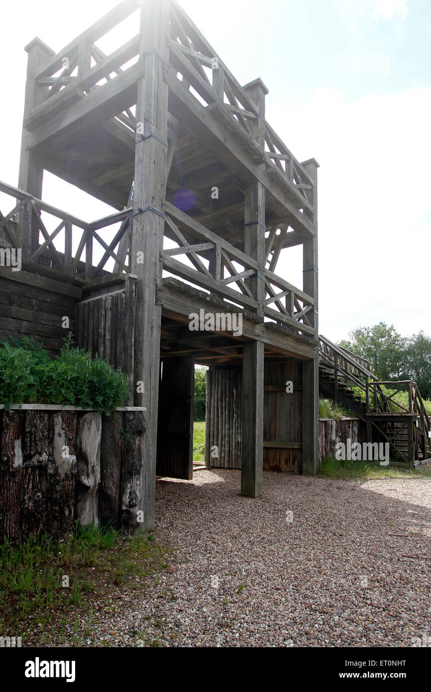 Roman fort reconstruction rampart hi-res stock photography and images ...