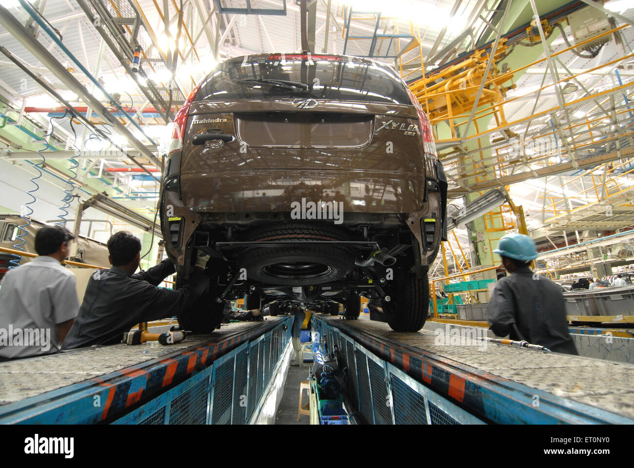 Manufactured of mahindra cars ; Nasik ; Maharashtra ; India 9 January ...